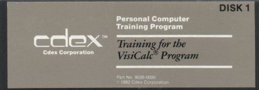 Software Spotlight: Cdex Training for the VisiCalc Program — WinWorld